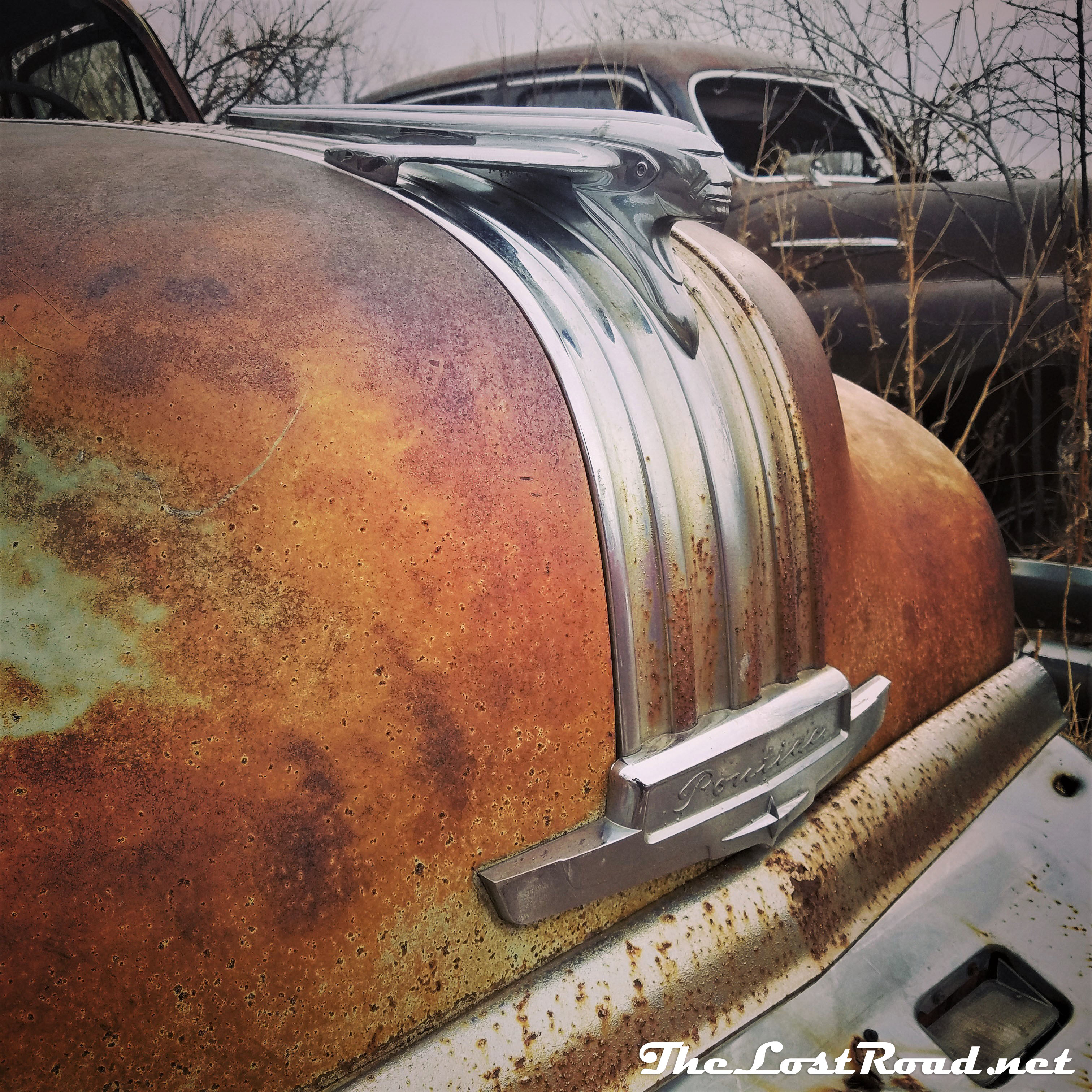 Two Views – 1950 Pontiac Hood Ornament | The Lost Road